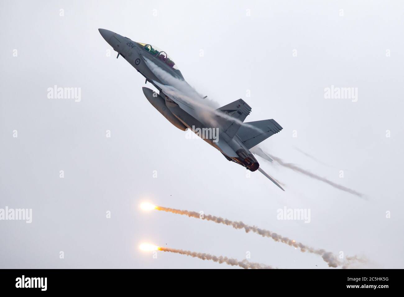 Royal Australian Air Force (RAAF) Boeing F/A-18F Super Hornet multirole ...