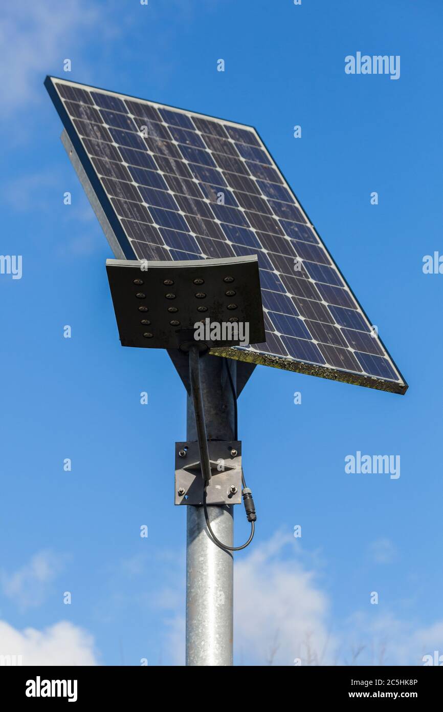 Solar panel alternative electricity energy equipment Stock Photo - Alamy