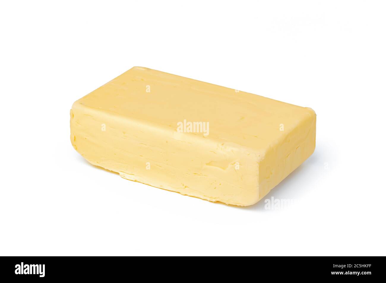 Block of butter isolated on white background Stock Photo - Alamy