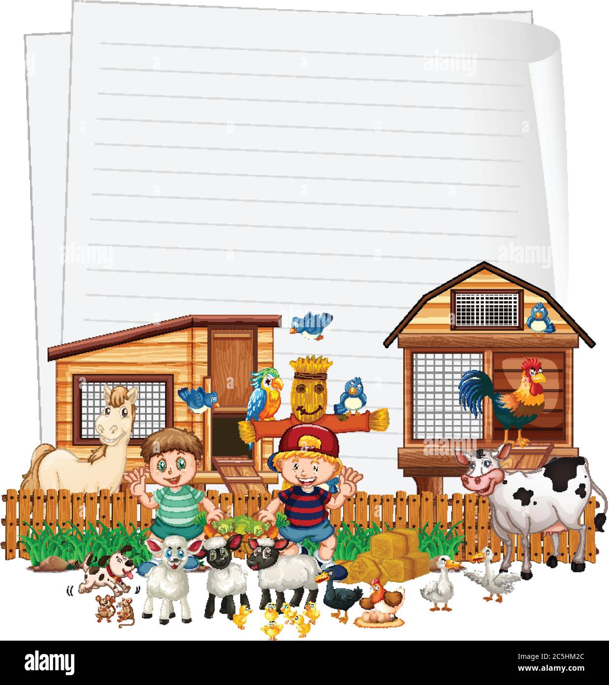 Empty cow shed Cut Out Stock Images & Pictures - Alamy