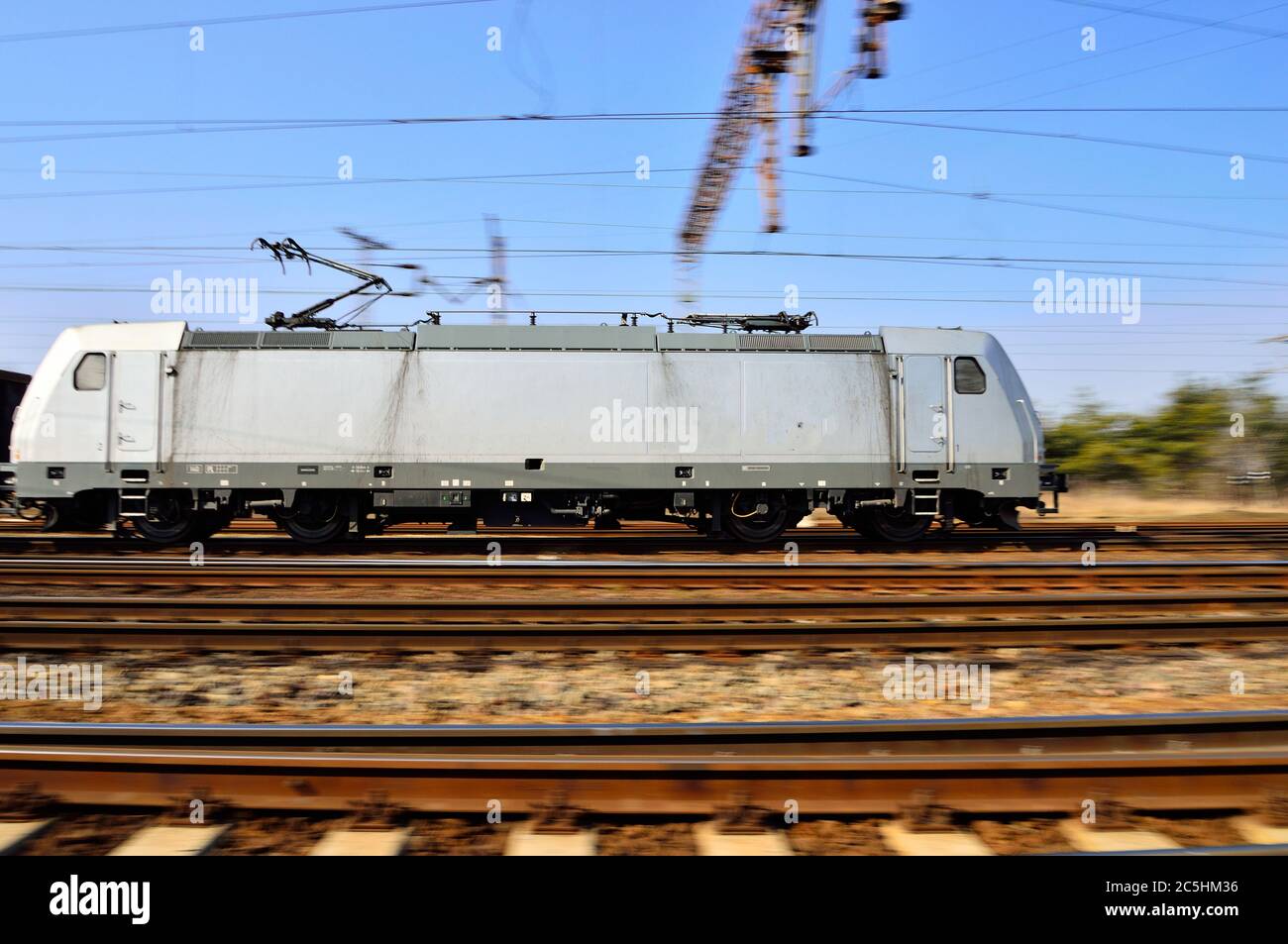 Railroad switches, locomotive and tracks. Train power supply design ...