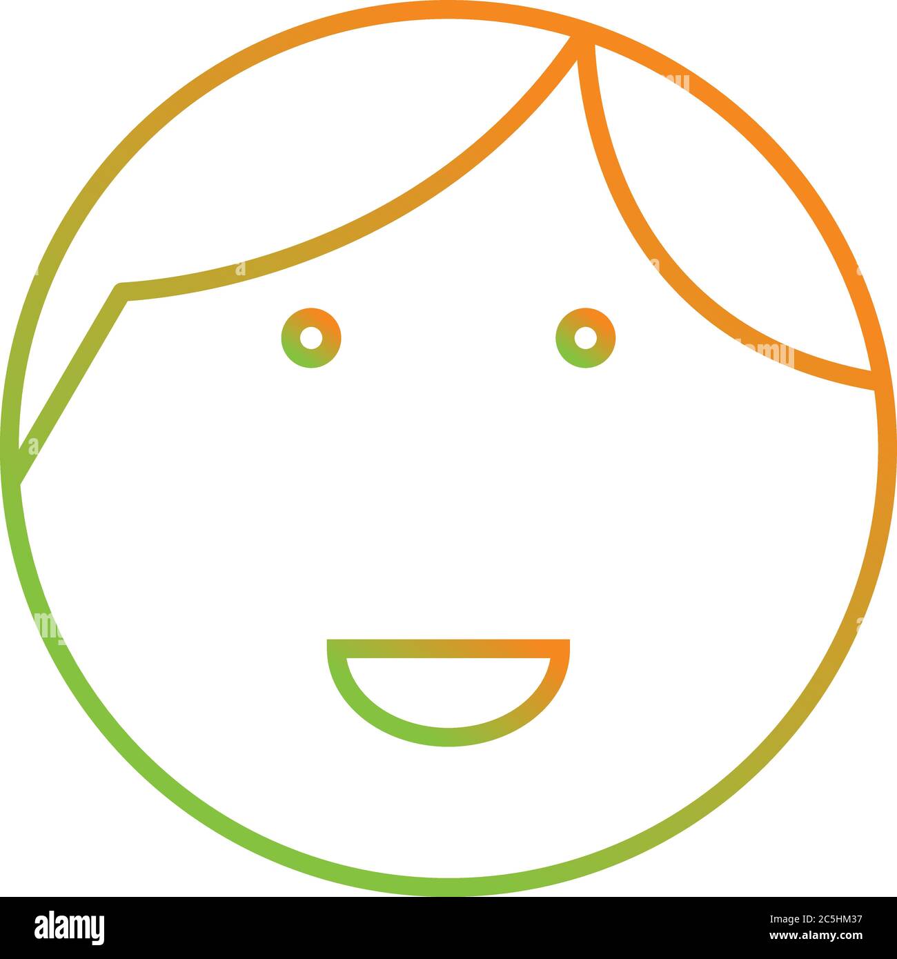 Unique Happy Man Vector Line Icon Stock Vector Image & Art - Alamy