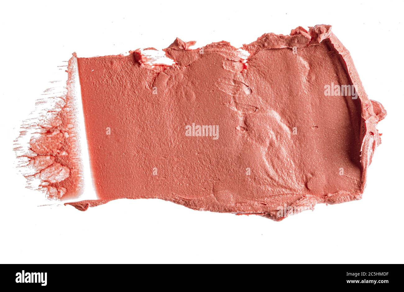 Stains of a pink lipstick isolated on white background Stock Photo - Alamy