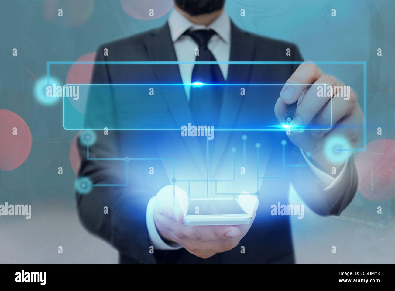 Information Digital Technology Network Connection Infographic Elements ...