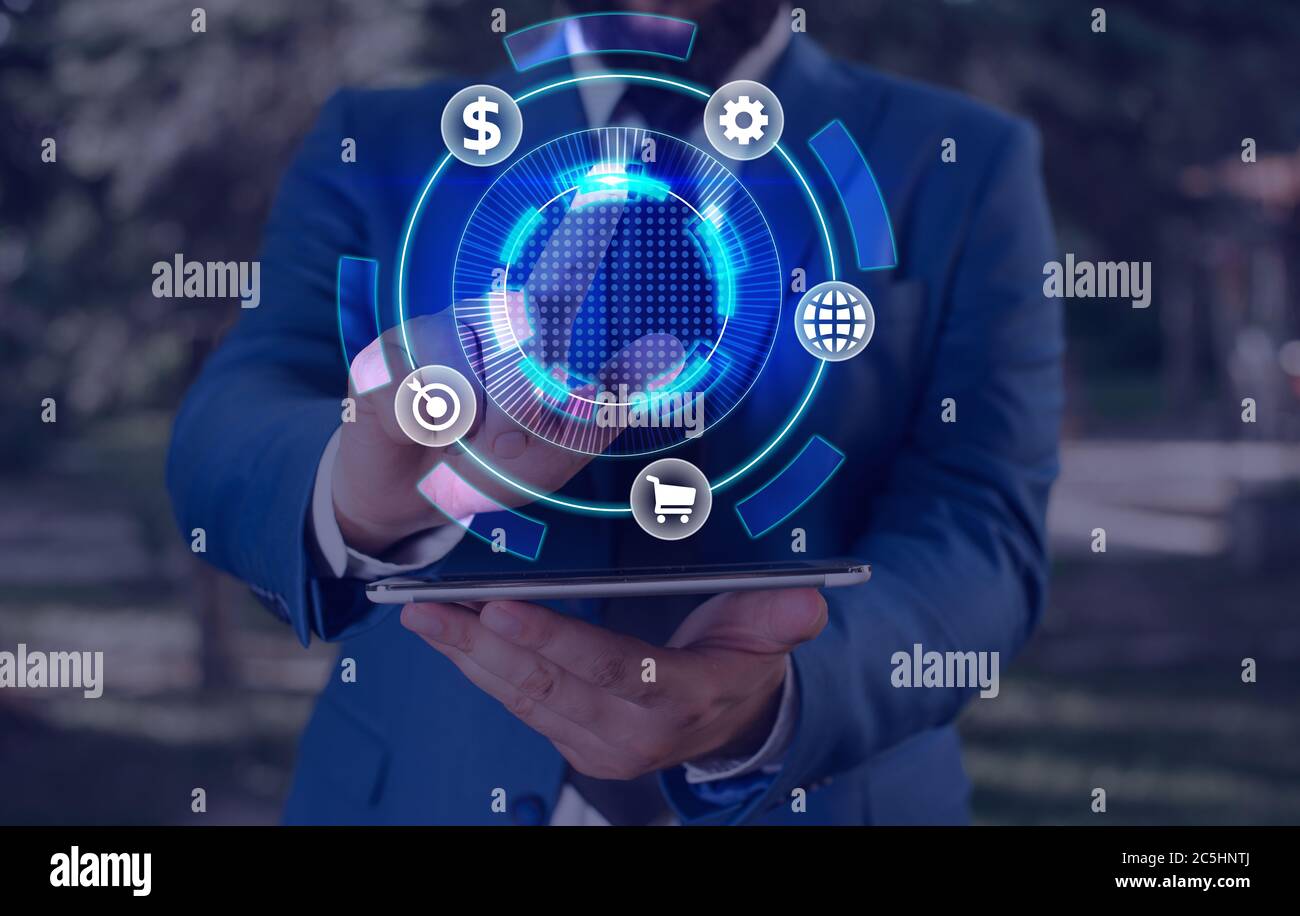 Information Digital Technology Network Connection Infographic Elements ...