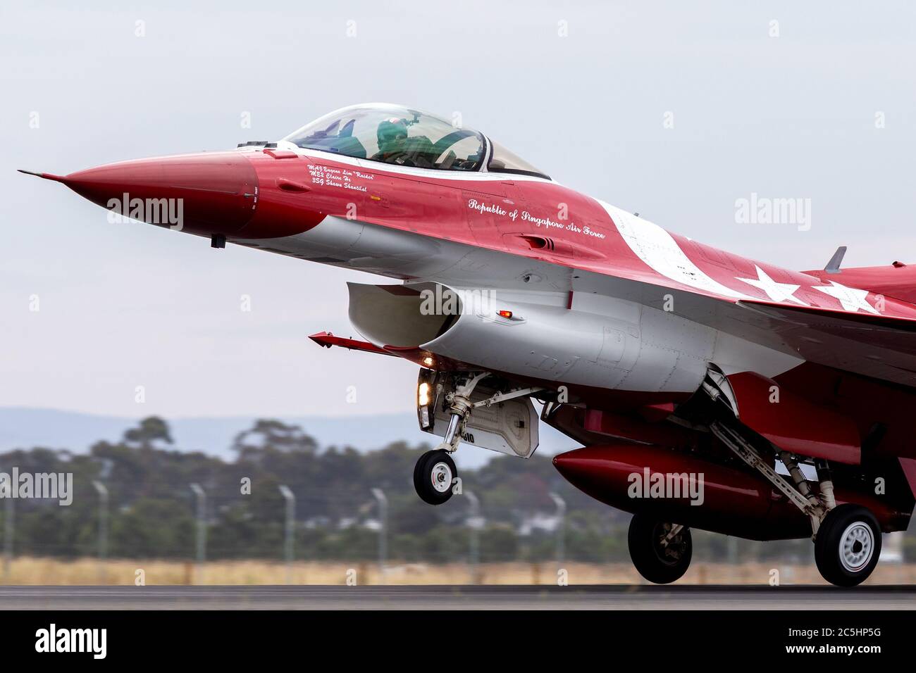 Republic of Singapore Air Force (RSAF) Lockheed Martin F-16CJ Fighting ...