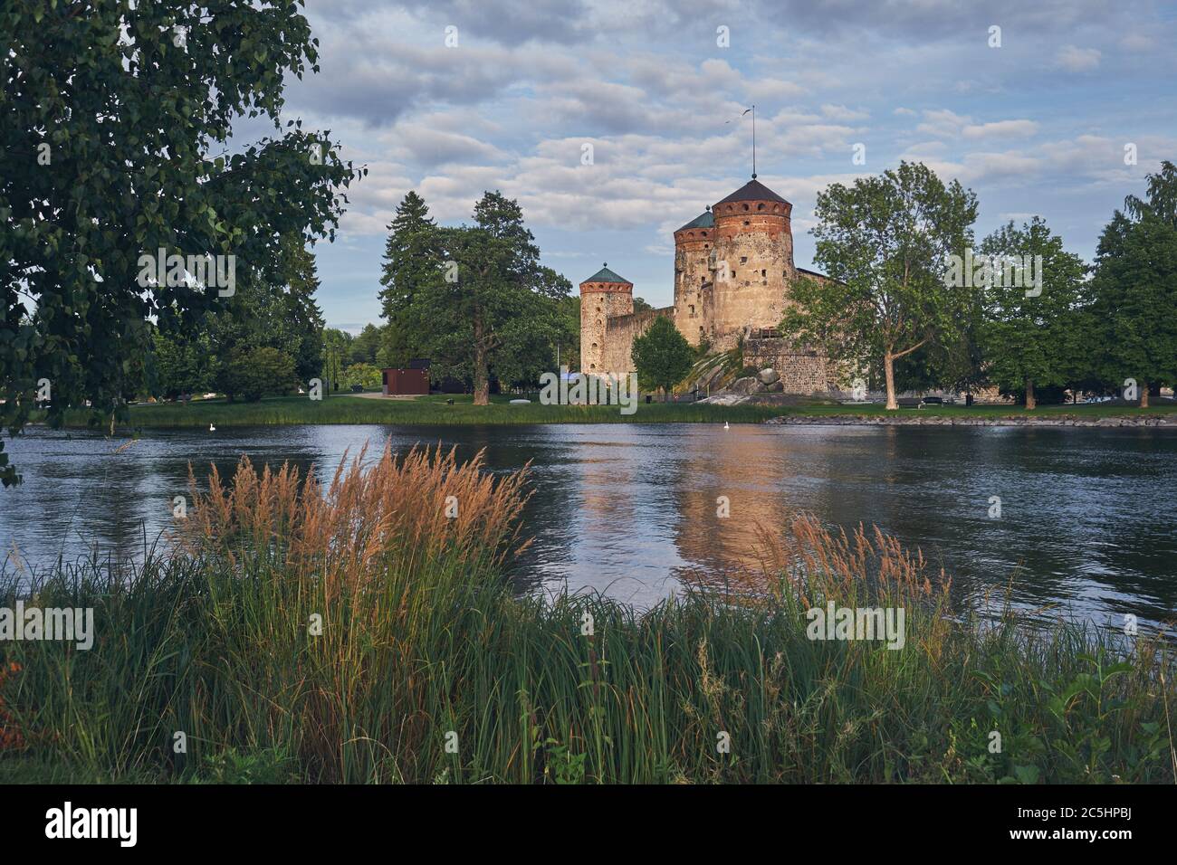 Olavinlinna fortress castle one of the most famous and old landmark in ...