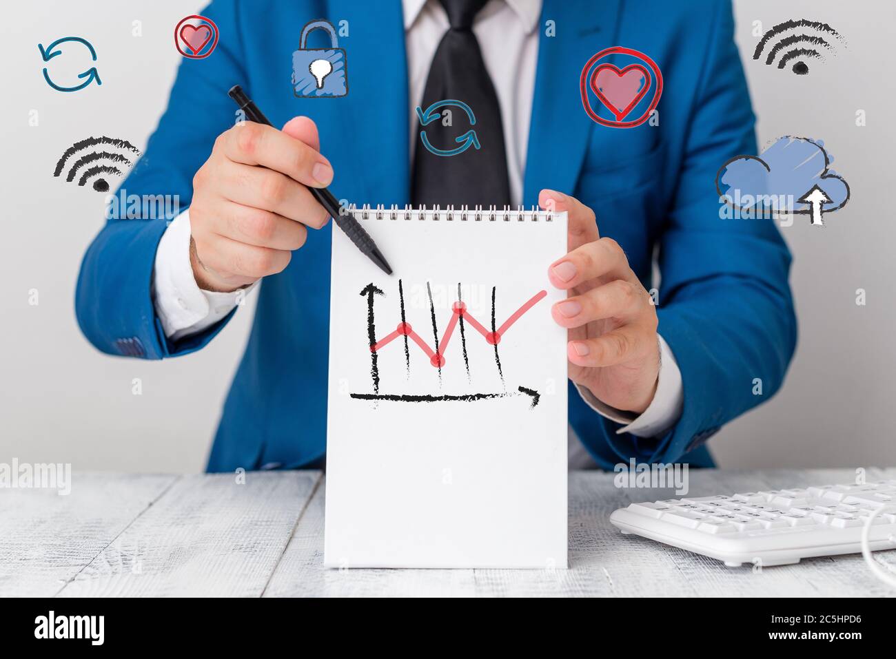 Free Sketch Of Digital Technology Information With Infographic Element ...