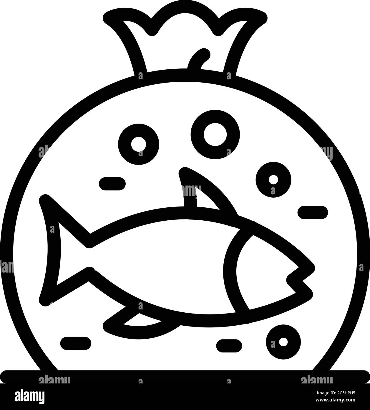 Aquarium fish in package icon, outline style Stock Vector Image & Art ...
