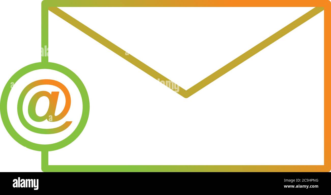 Unique Email Vector Line Icon Stock Vector Image & Art - Alamy