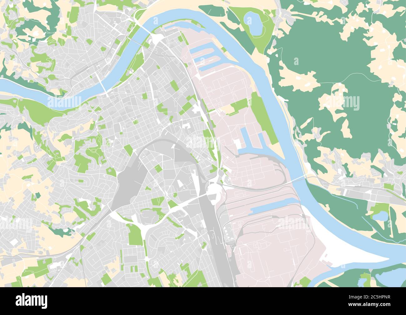 vector city map of Linz, Austria Stock Vector Image & Art - Alamy