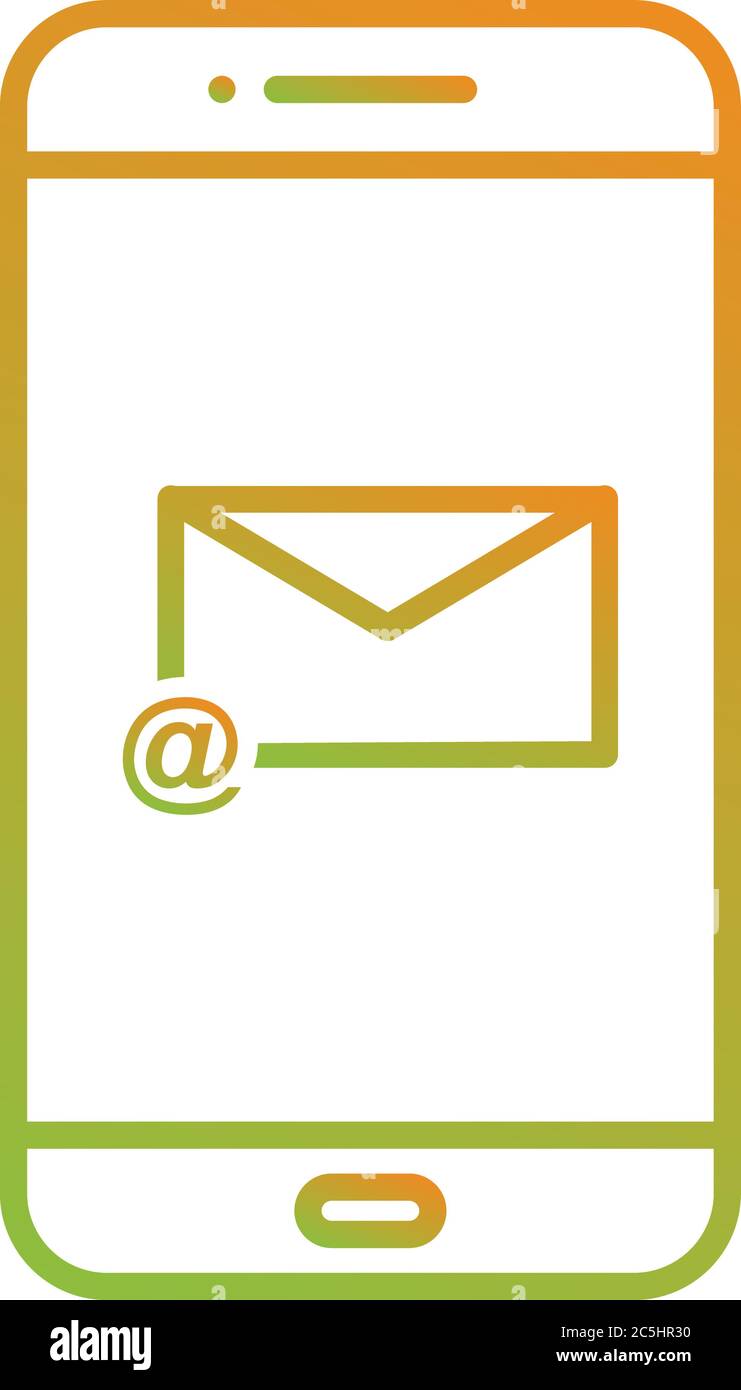 Unique E mail App Vector Line Icon Stock Vector Image & Art - Alamy