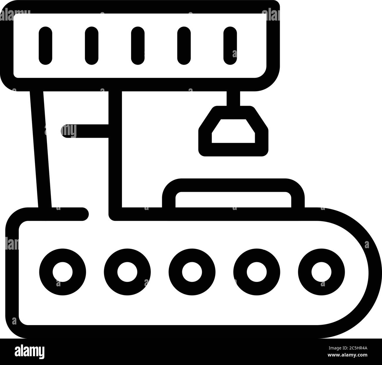 Lathe machine icon, outline style Stock Vector Image & Art - Alamy