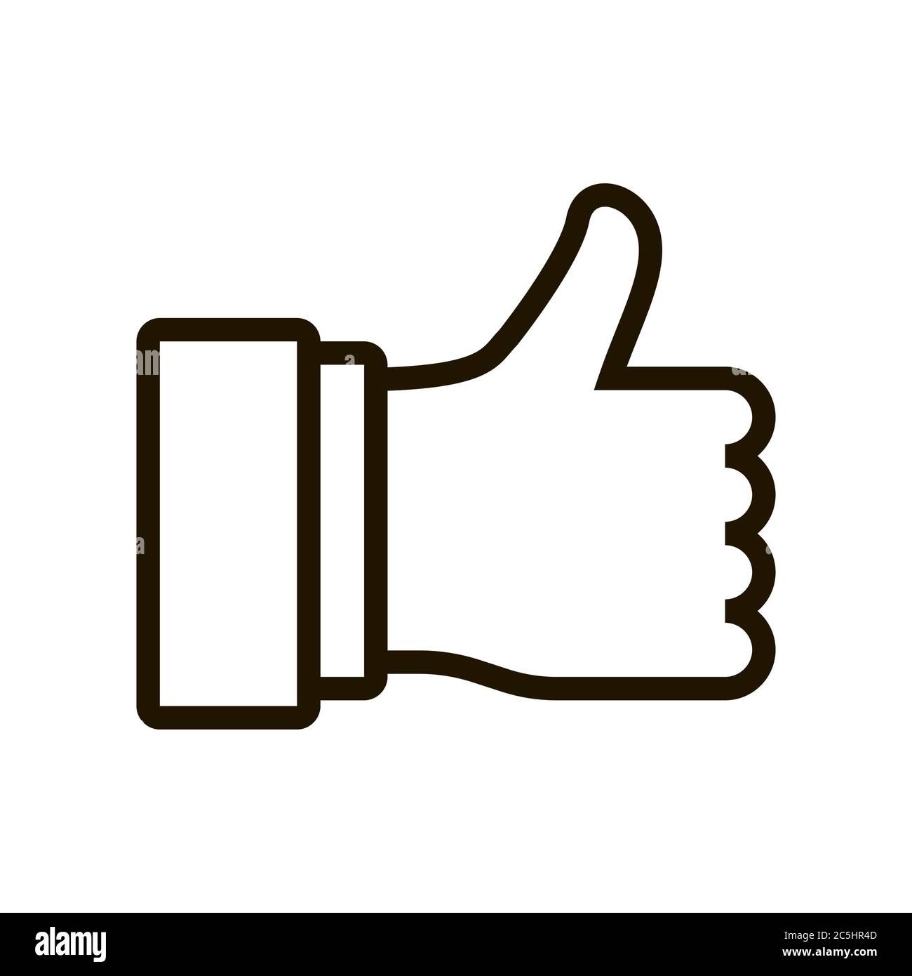 Hand is cool icon on white background. Vector illustration EPS 10 Stock ...