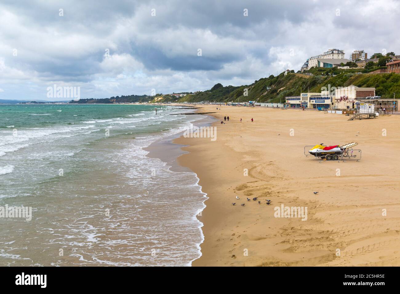 Bournemouth, Dorset UK. 3rd July 2020. UK weather: windy and cloudy ...