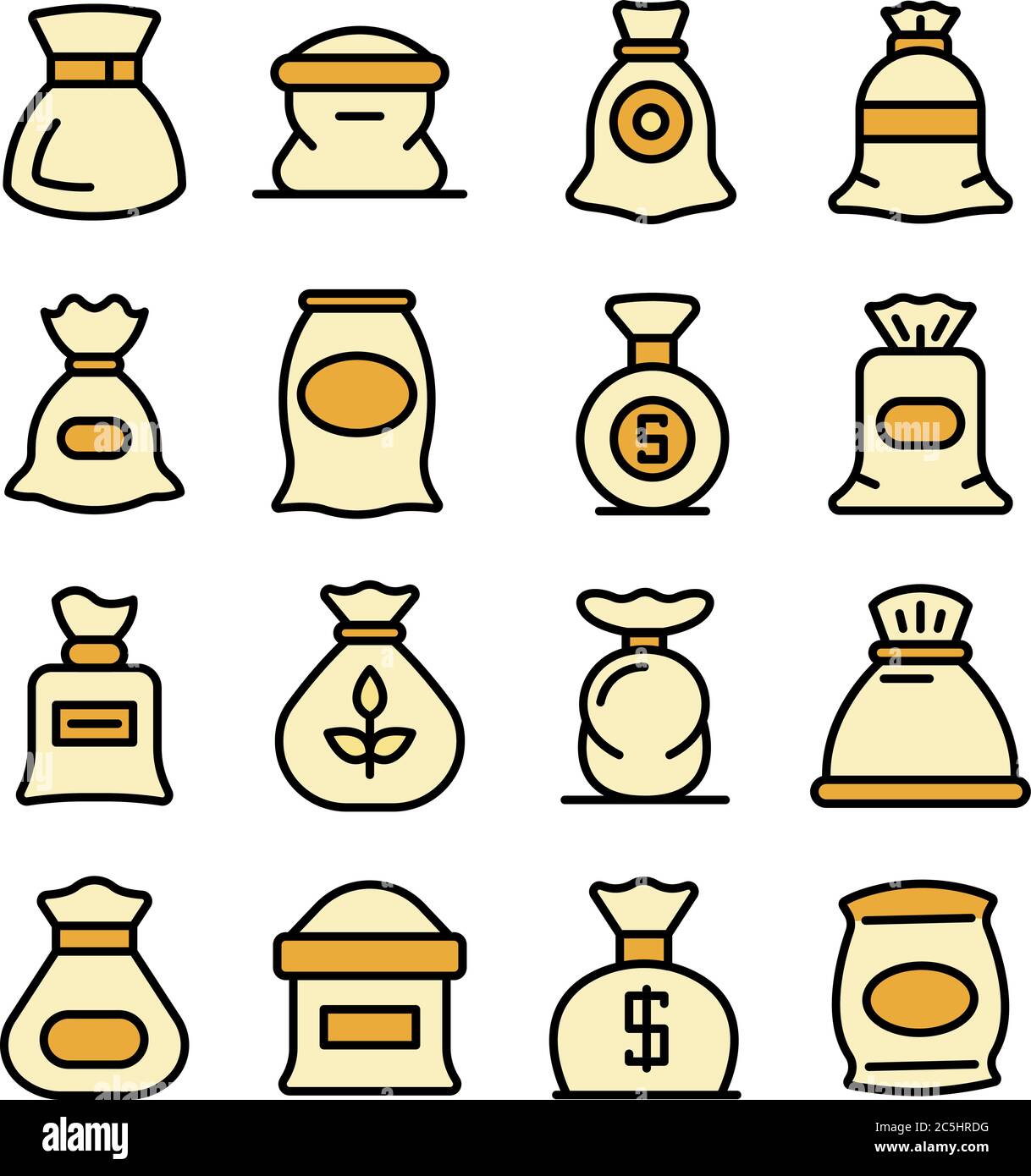 Sack icons vector flat Stock Vector Image & Art - Alamy