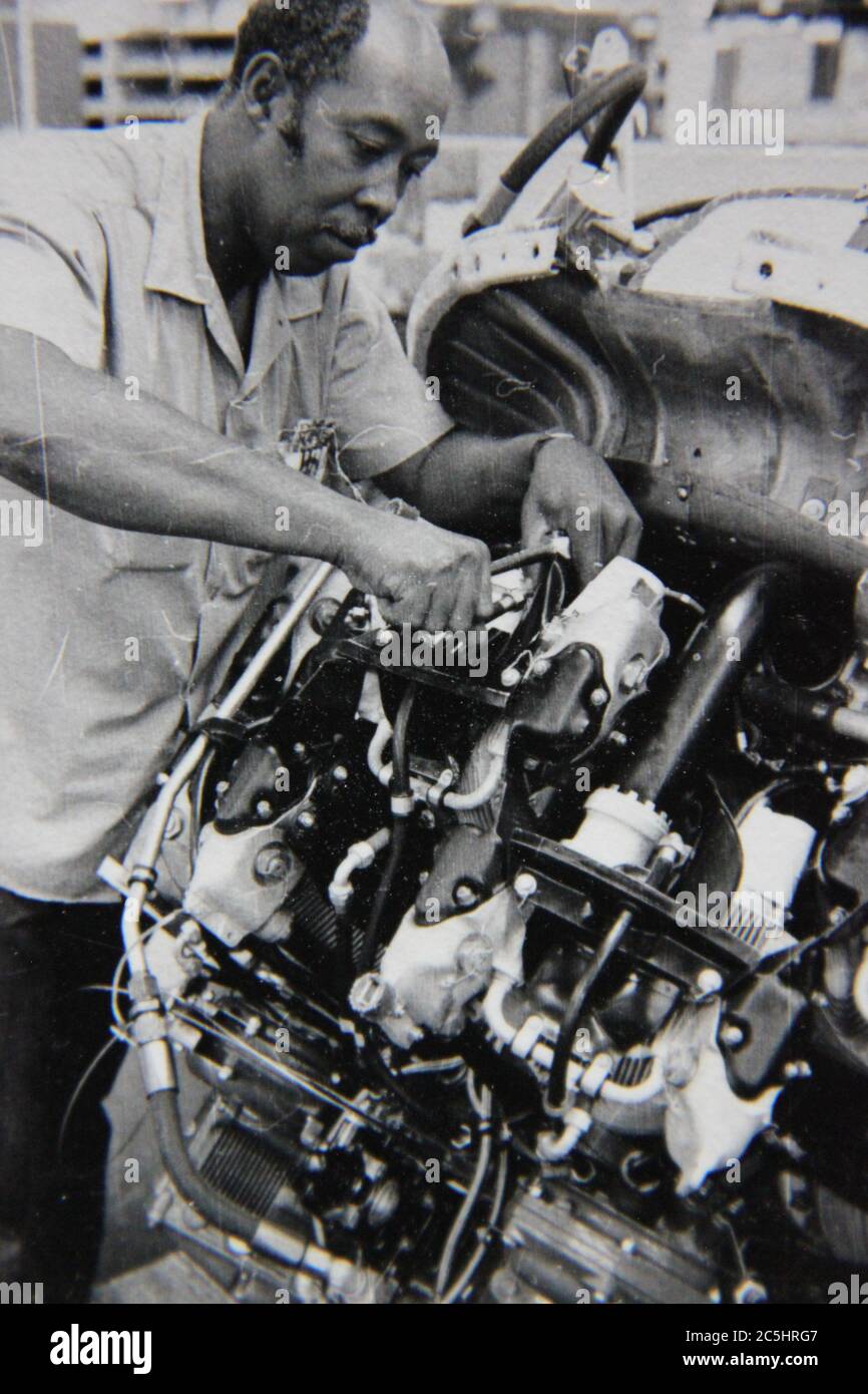 Fine 70s vintage black and white lifestyle photography of a man ...