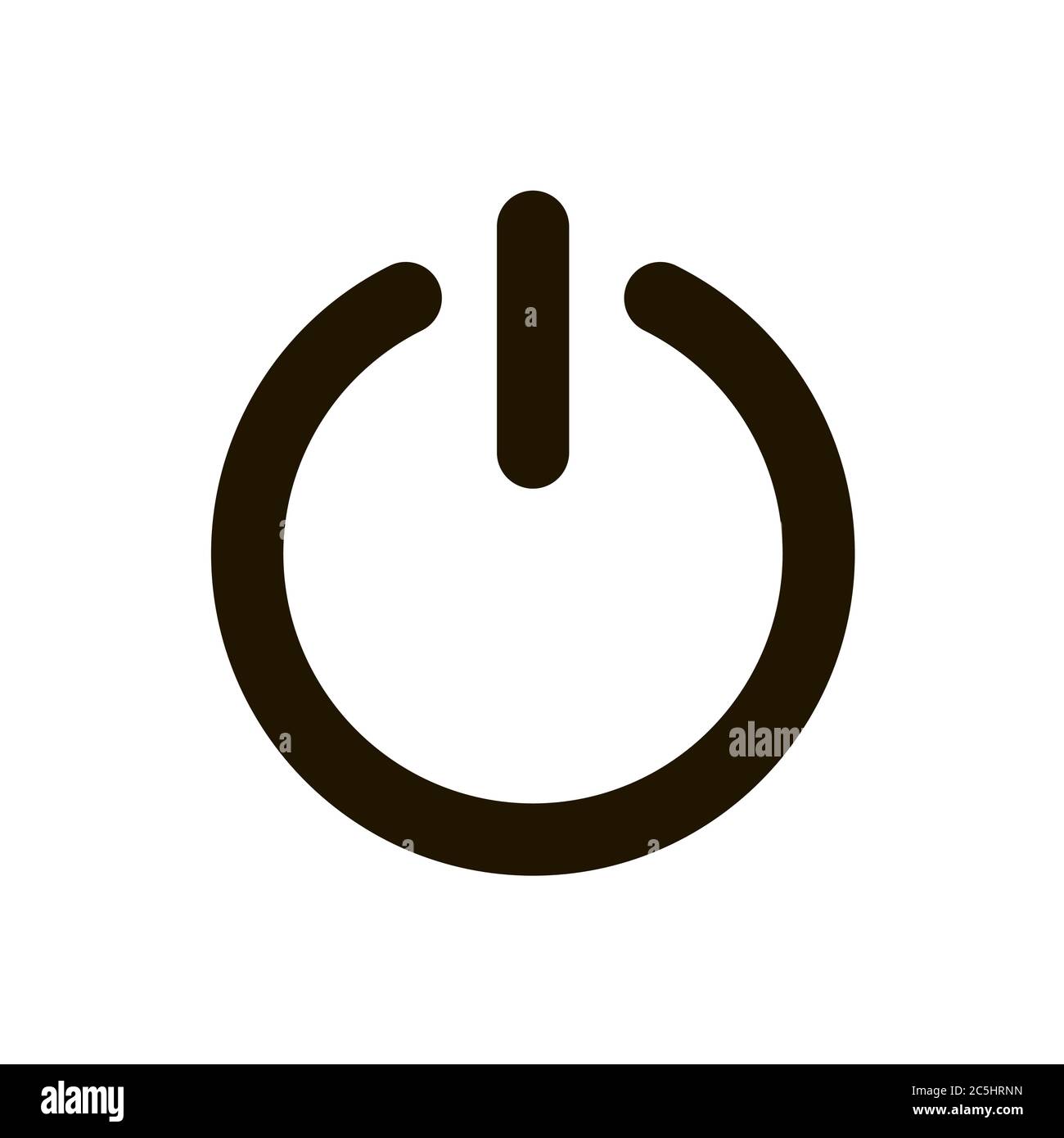 Power button icon in trendy flat style isolated. Illustration eps 10 ...