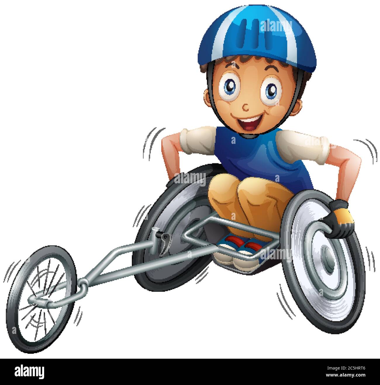 Male wheelchair athlete character illustration Stock Vector Image & Art ...