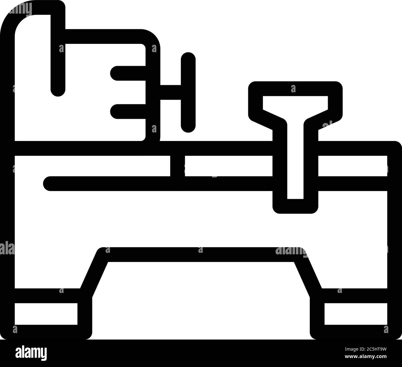 Grinding lathe icon, outline style Stock Vector Image & Art - Alamy