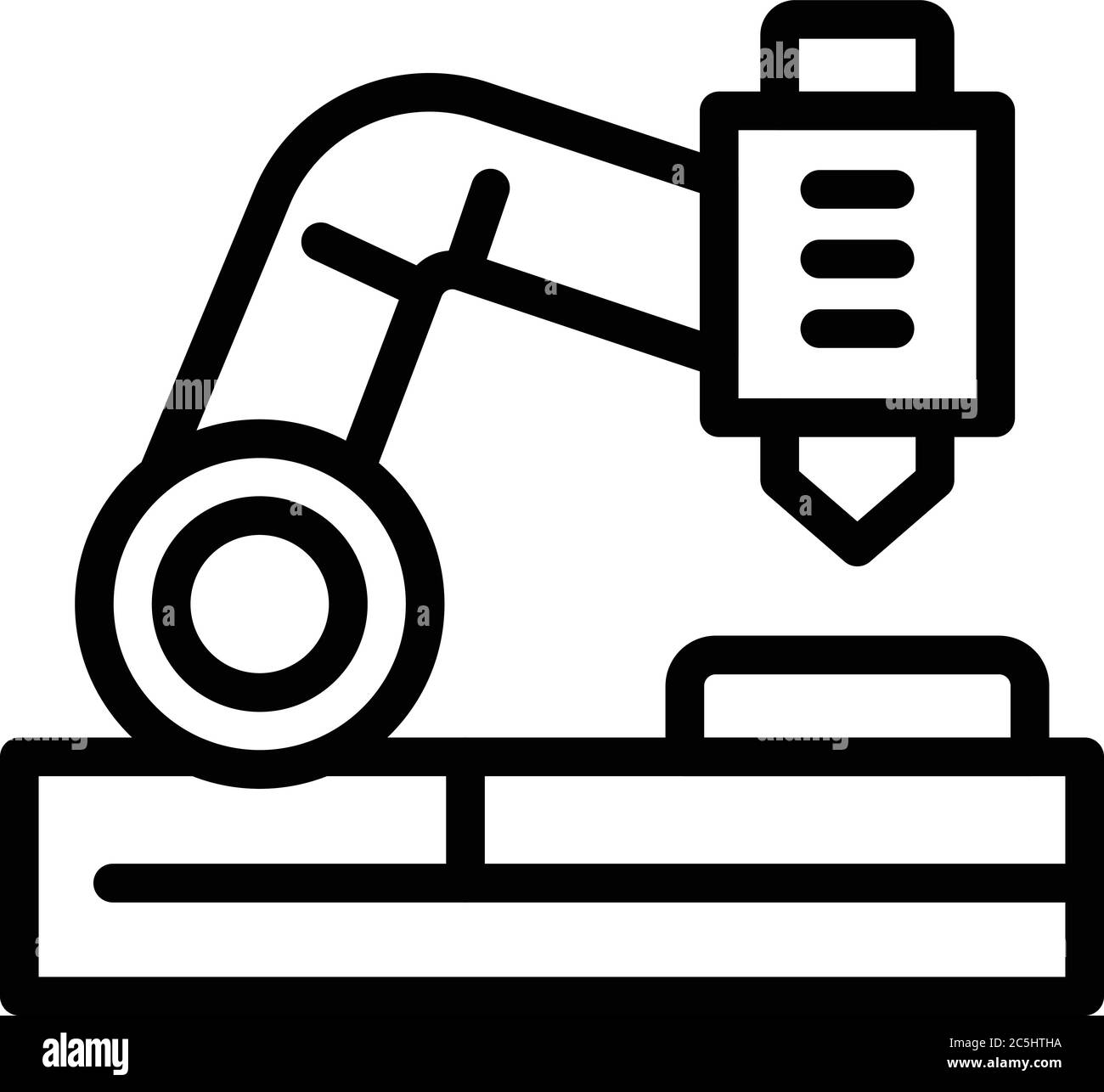 Cutter lathe icon, outline style Stock Vector Image & Art - Alamy