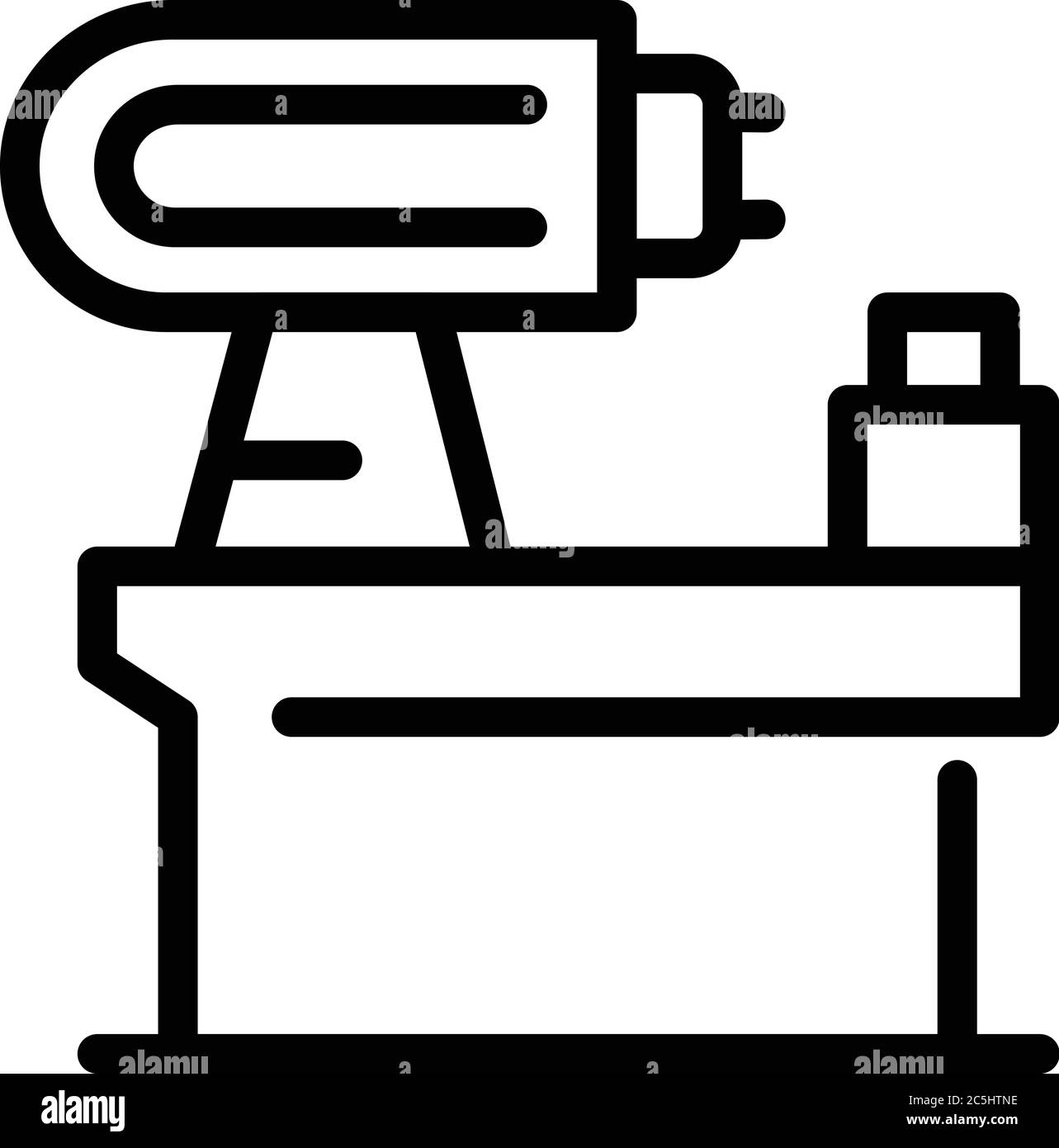 Automated lathe icon, outline style Stock Vector Image & Art - Alamy