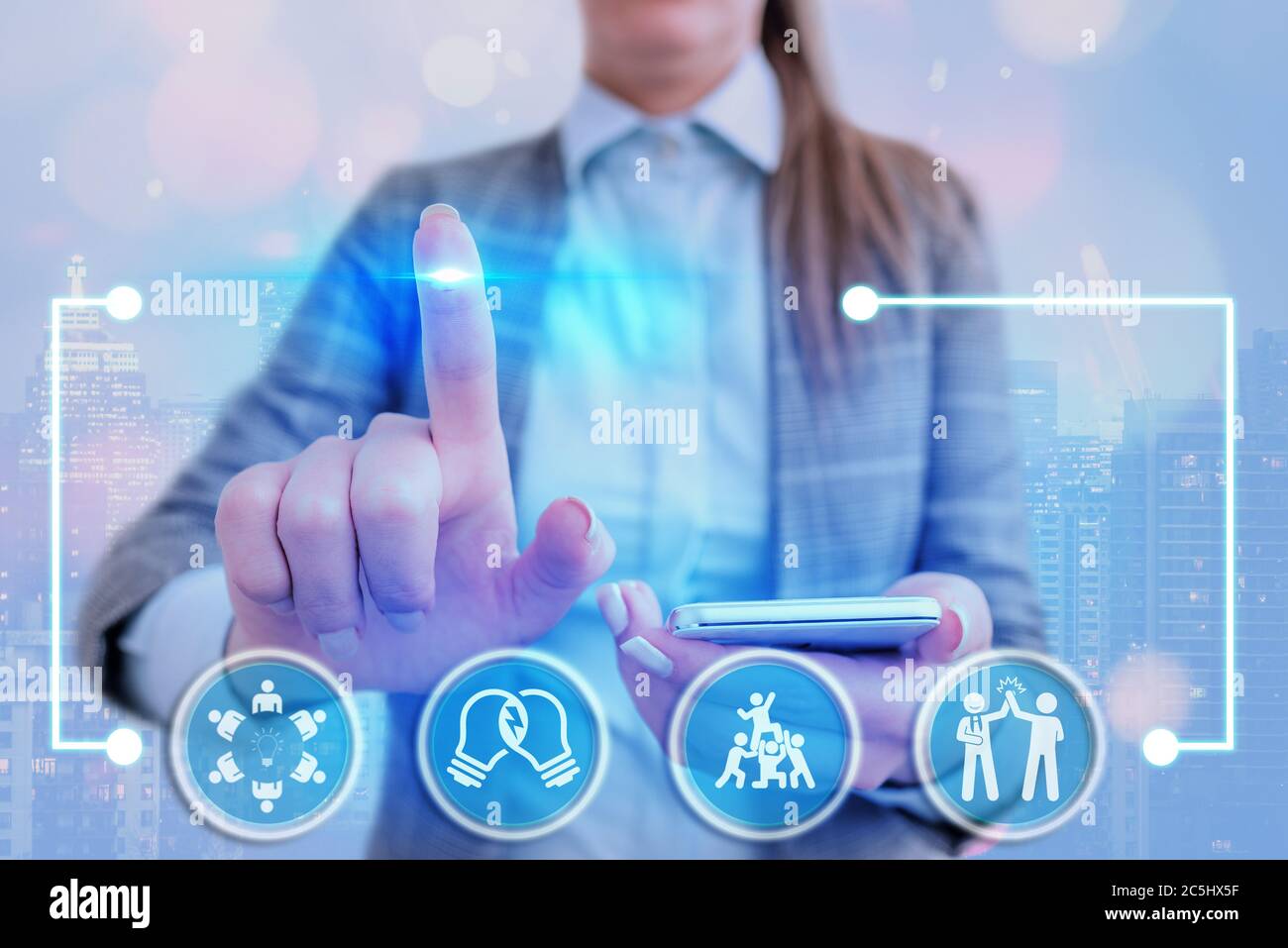 Information Digital Technology Network Connection Infographic Elements ...