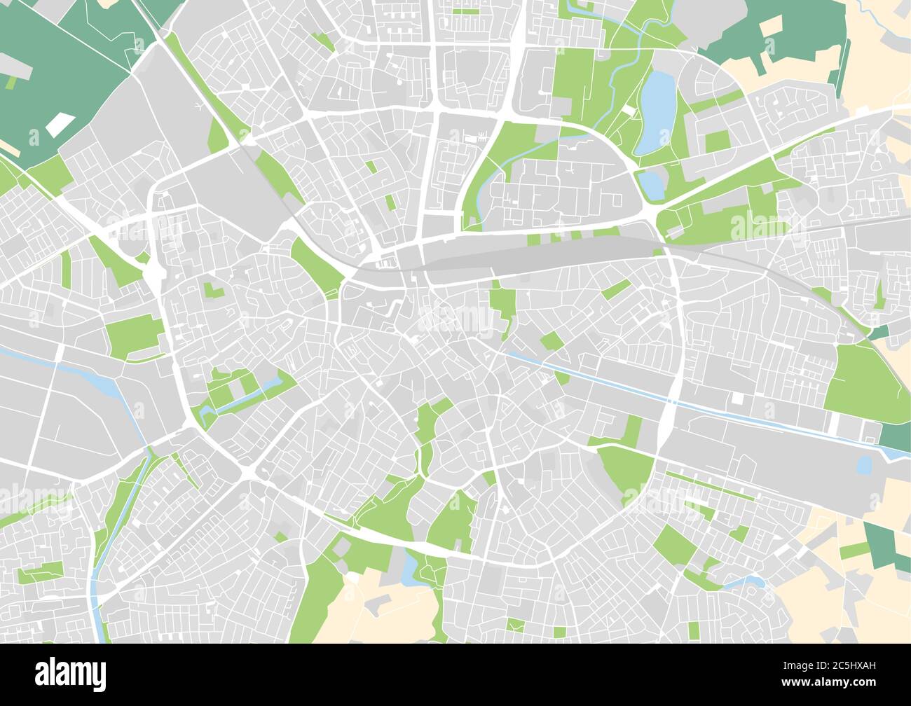 vector city map of Eindhoven, Netherlands Stock Vector Image & Art - Alamy