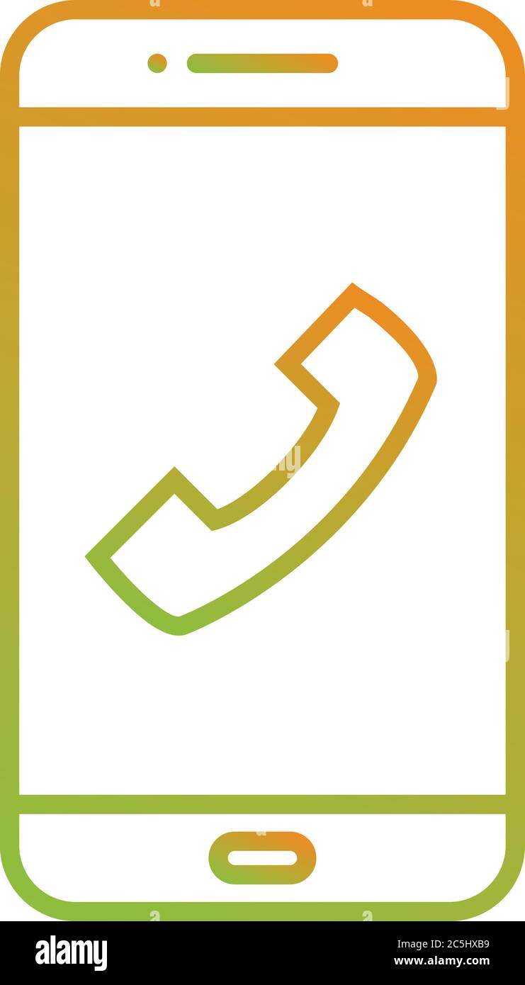 Unique Dial Call Vector Line Icon Stock Vector Image & Art - Alamy