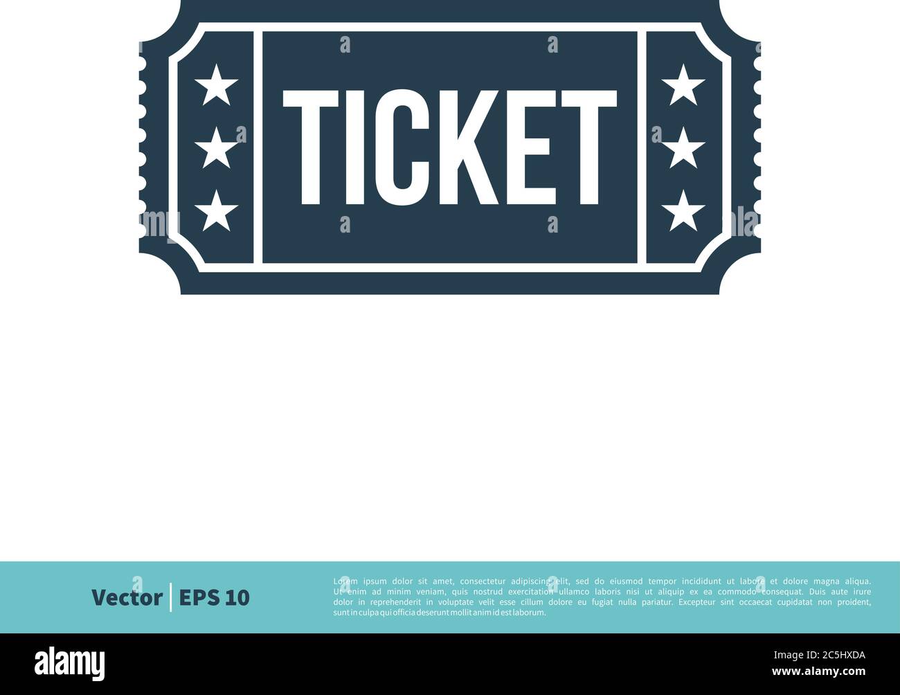 Ticket Icon Vector Logo Template Illustration Design. Vector EPS 10 ...