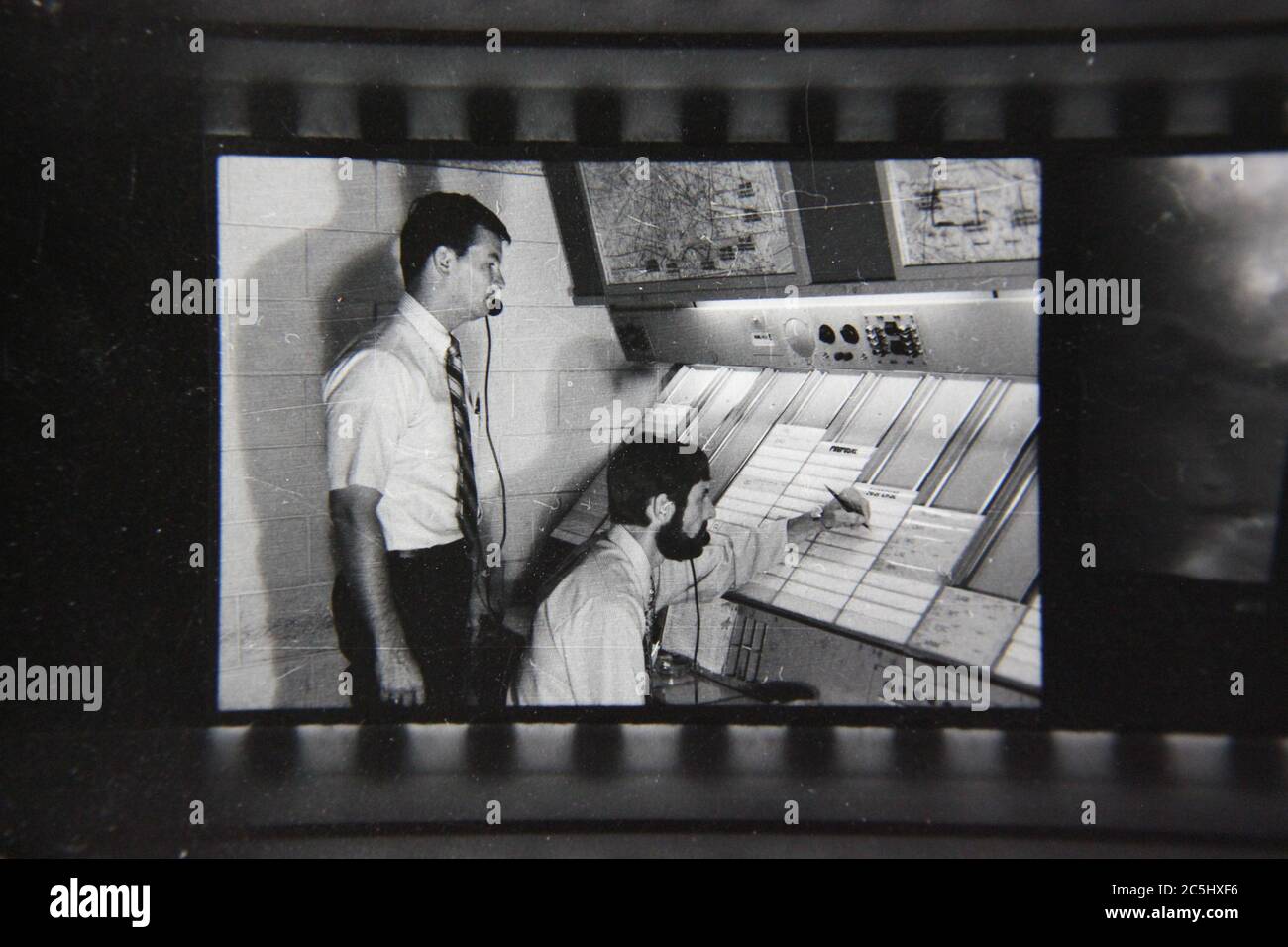 Fine 70s vintage contact print black and white photography of two ...