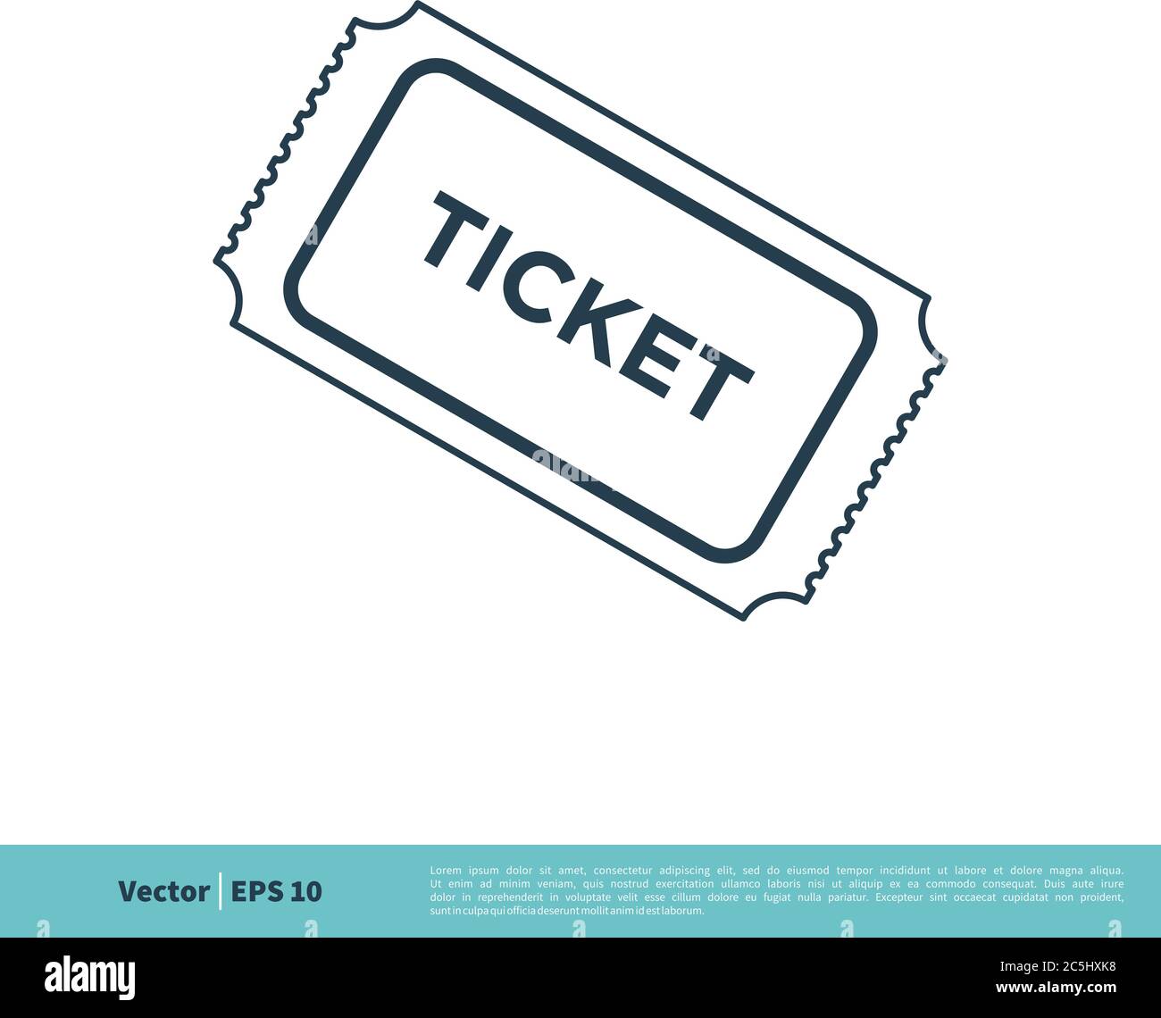 Ticket Access Icon Vector Logo Template Illustration Design. Vector EPS ...