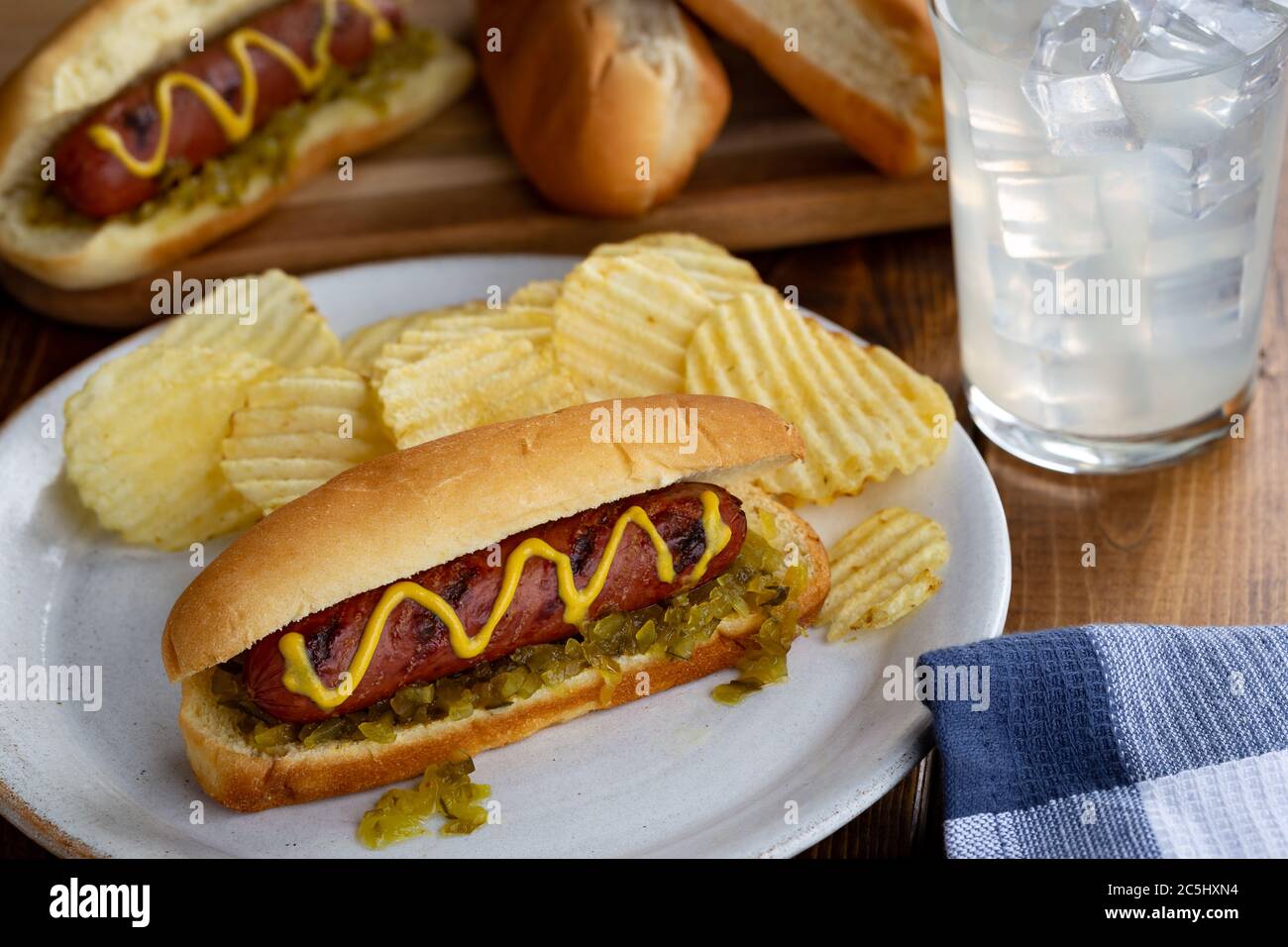 Hot Dog With Mustard
