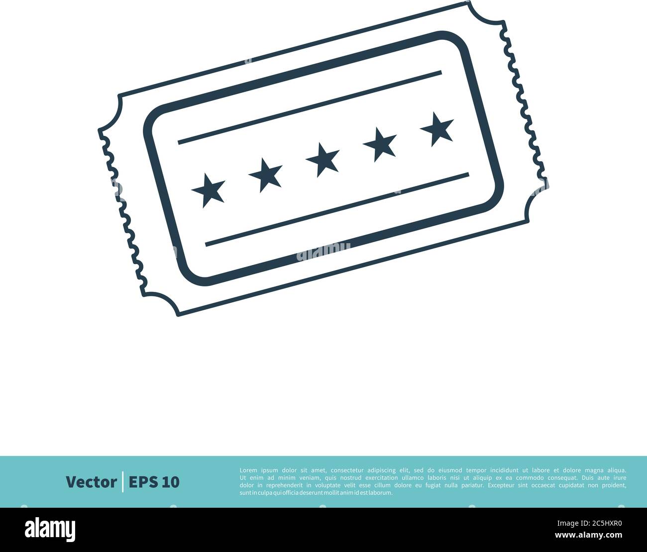 Ticket Access Icon Vector Logo Template Illustration Design. Vector EPS ...