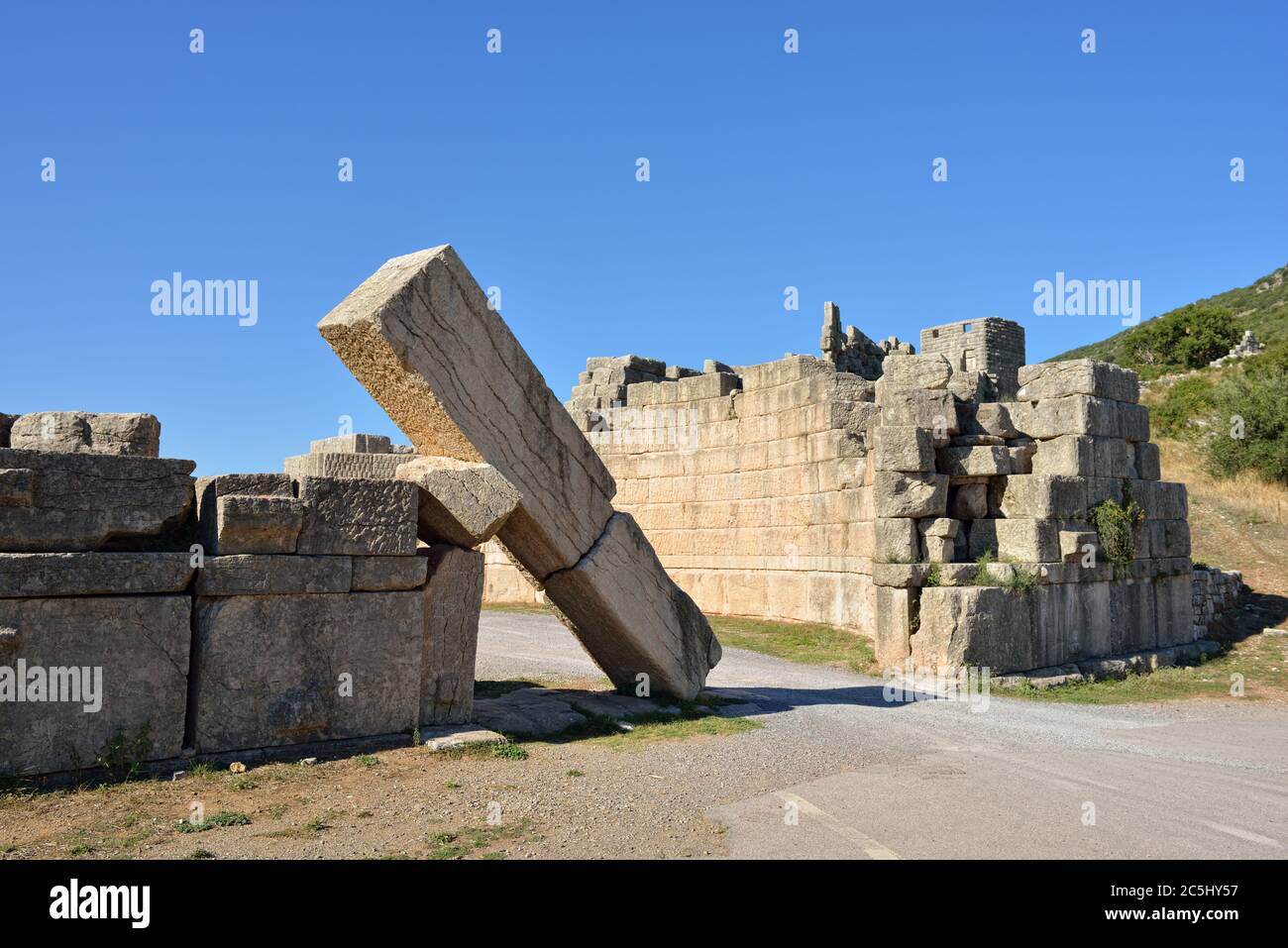 The Arcadian Gate, famous archaeological site near ancient Messini ...