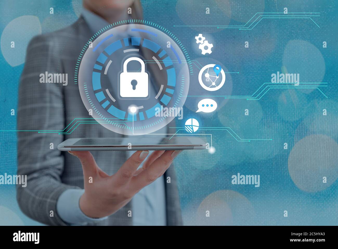 Graphics Padlock For Web Data Information Security Application System ...