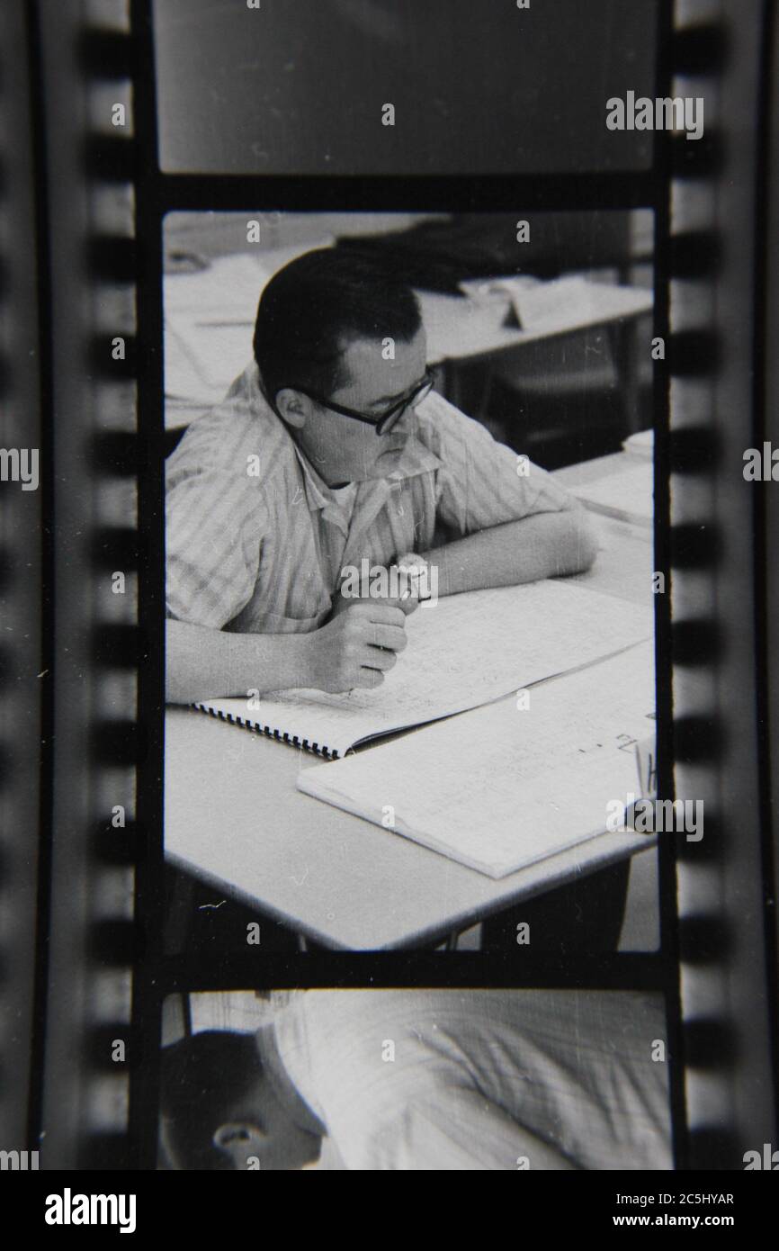 Man writing thinking 1970s hi-res stock photography and images - Alamy