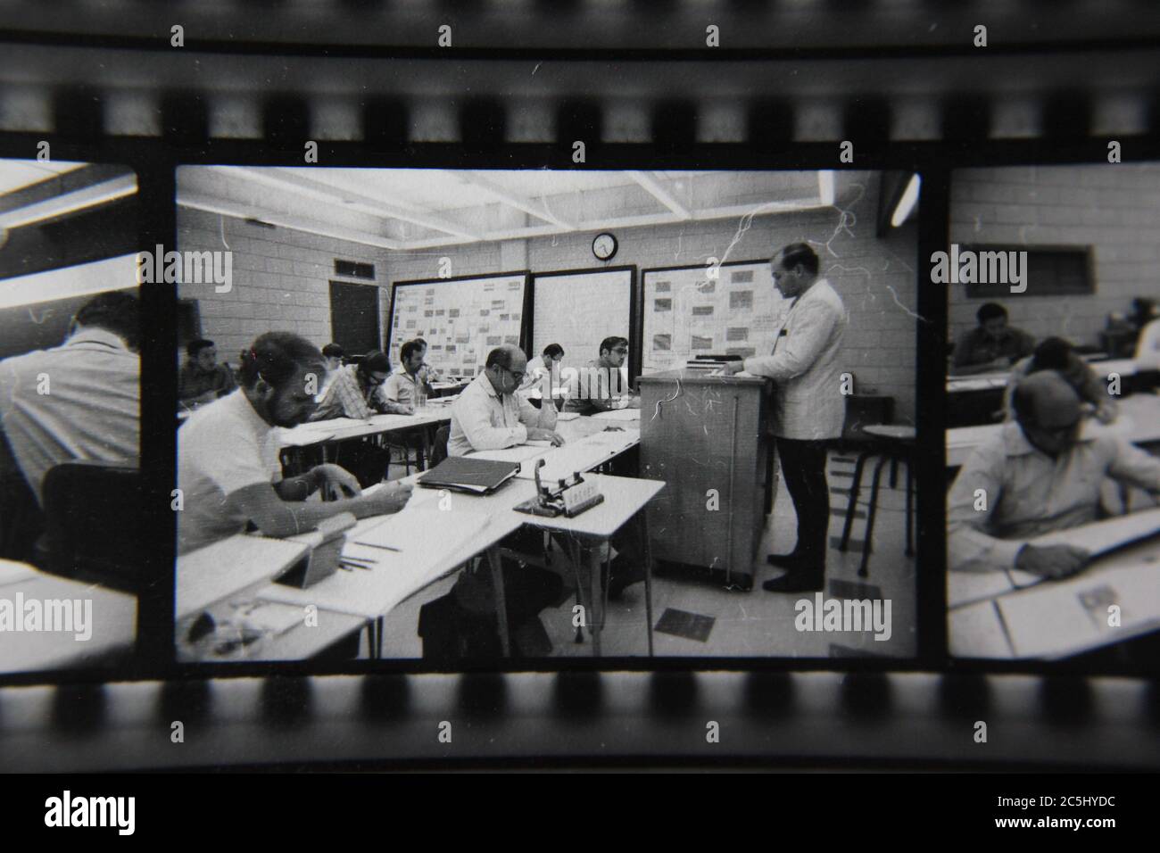 Fine 70s vintage contact print black and white photography of adult ...