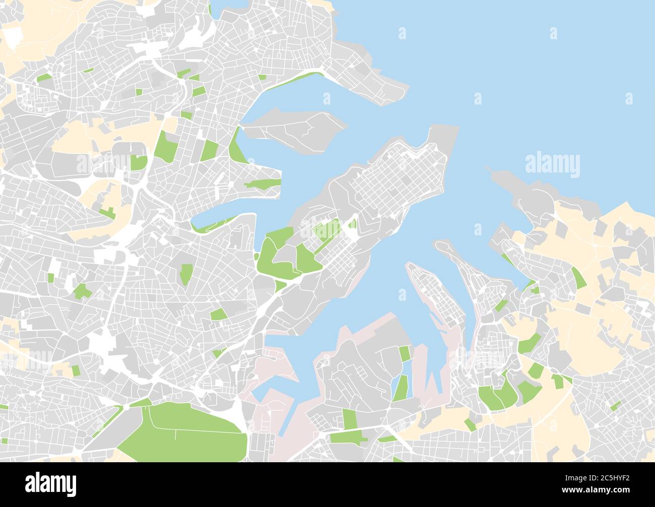 vector city map of Valetta, Malta Stock Vector Image & Art - Alamy
