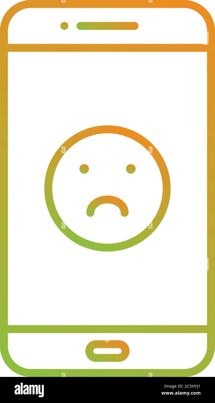 Unique Sad Face Vector Line Icon Stock Vector Image & Art - Alamy