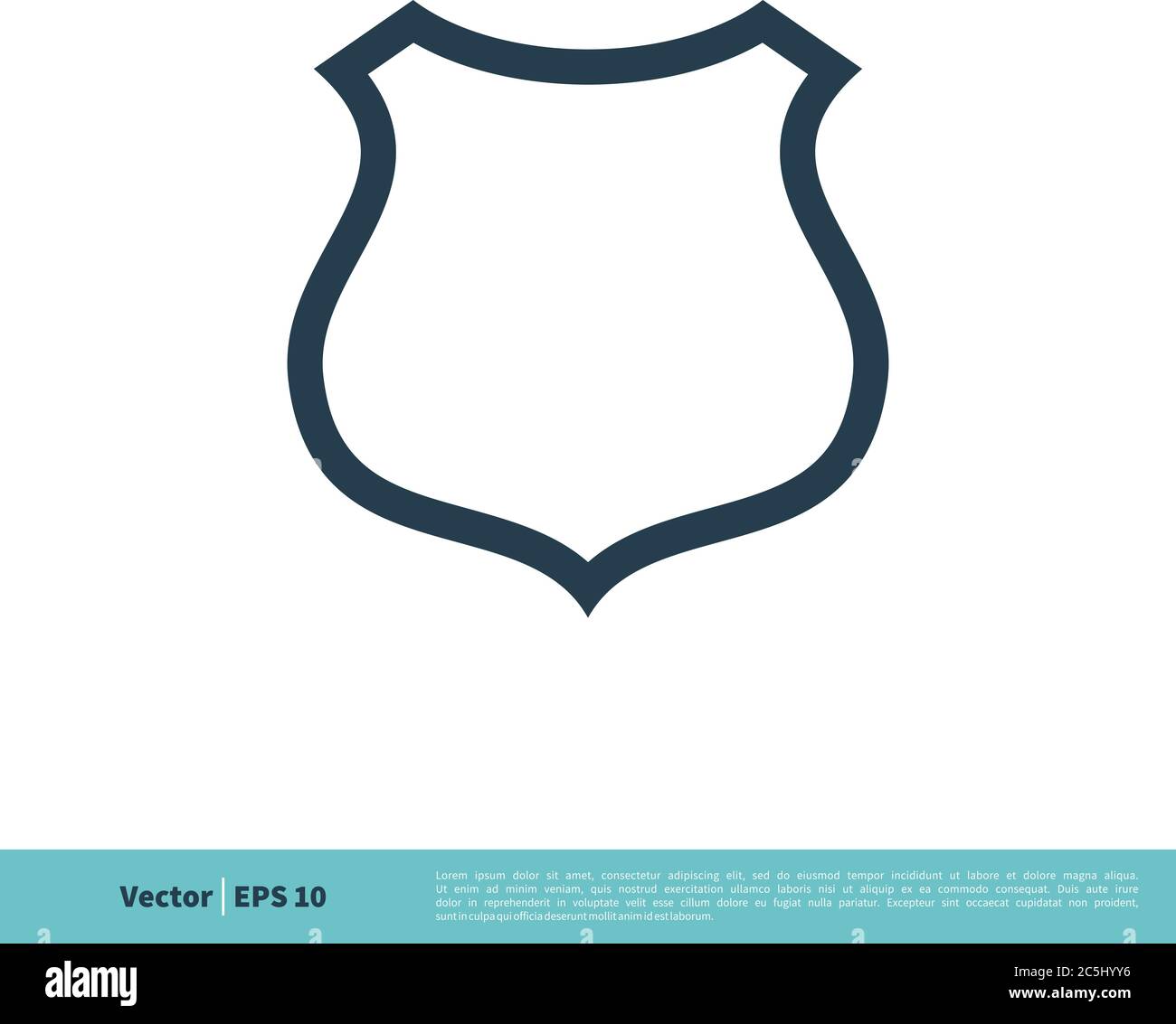 Shield Insignia Heraldic Icon Vector Logo Template Illustration Design ...