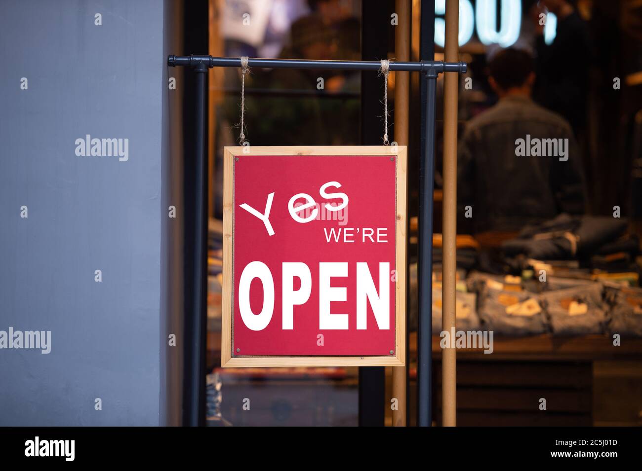yes we're open sign , vintage restaurant sign , Open sign in street ...