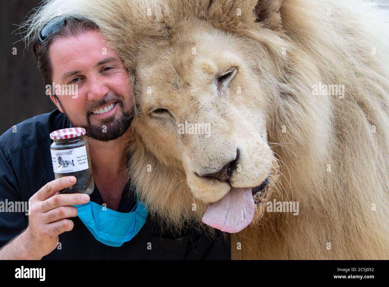 Munich, Germany. 03rd July, 2020. Martin Lacey, lion and tiger trainer ...