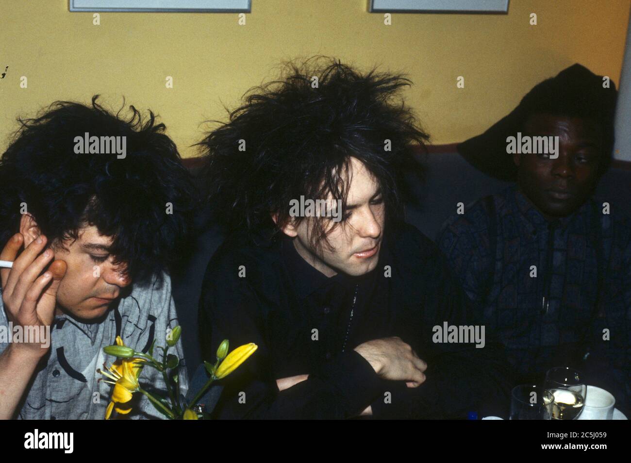 Laurence Tolhurst, Robert Swithh and Andy Anderson of The Cure at a ...