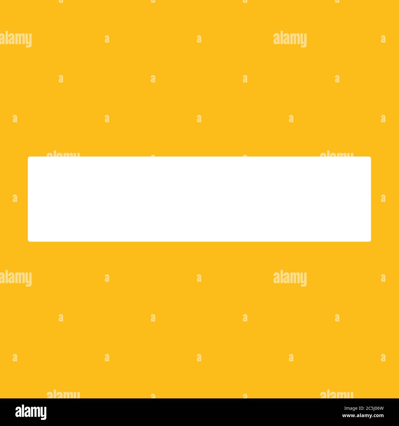 Minus icon. For websites and apps. Image on yellow background. Flat ...
