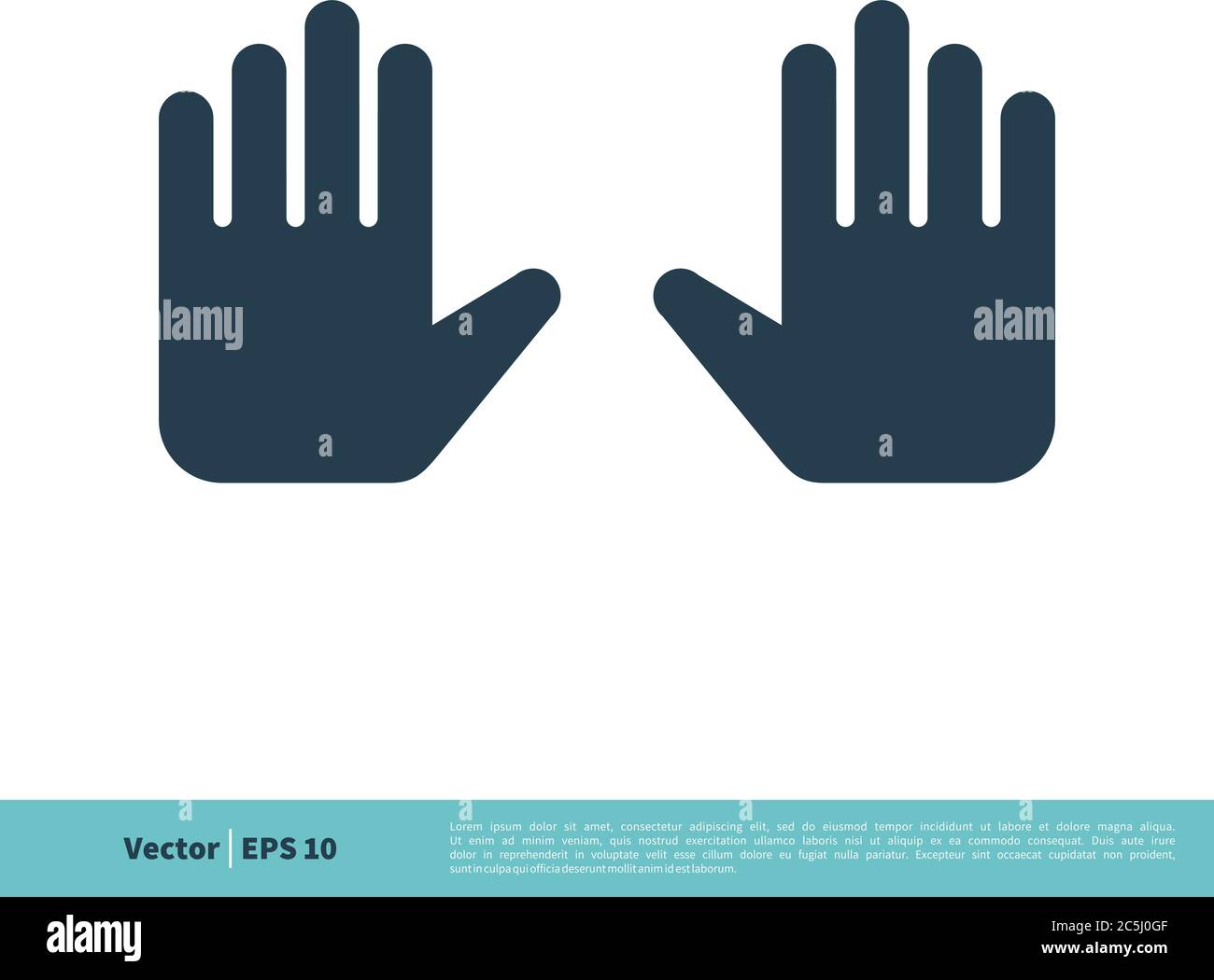 Hands Icon Vector Logo Template Illustration Design. Vector EPS 10 ...