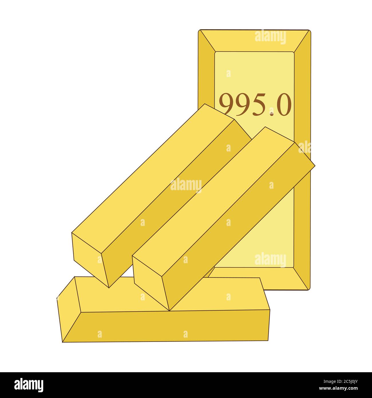 Stacked bullion Stock Vector Images - Alamy