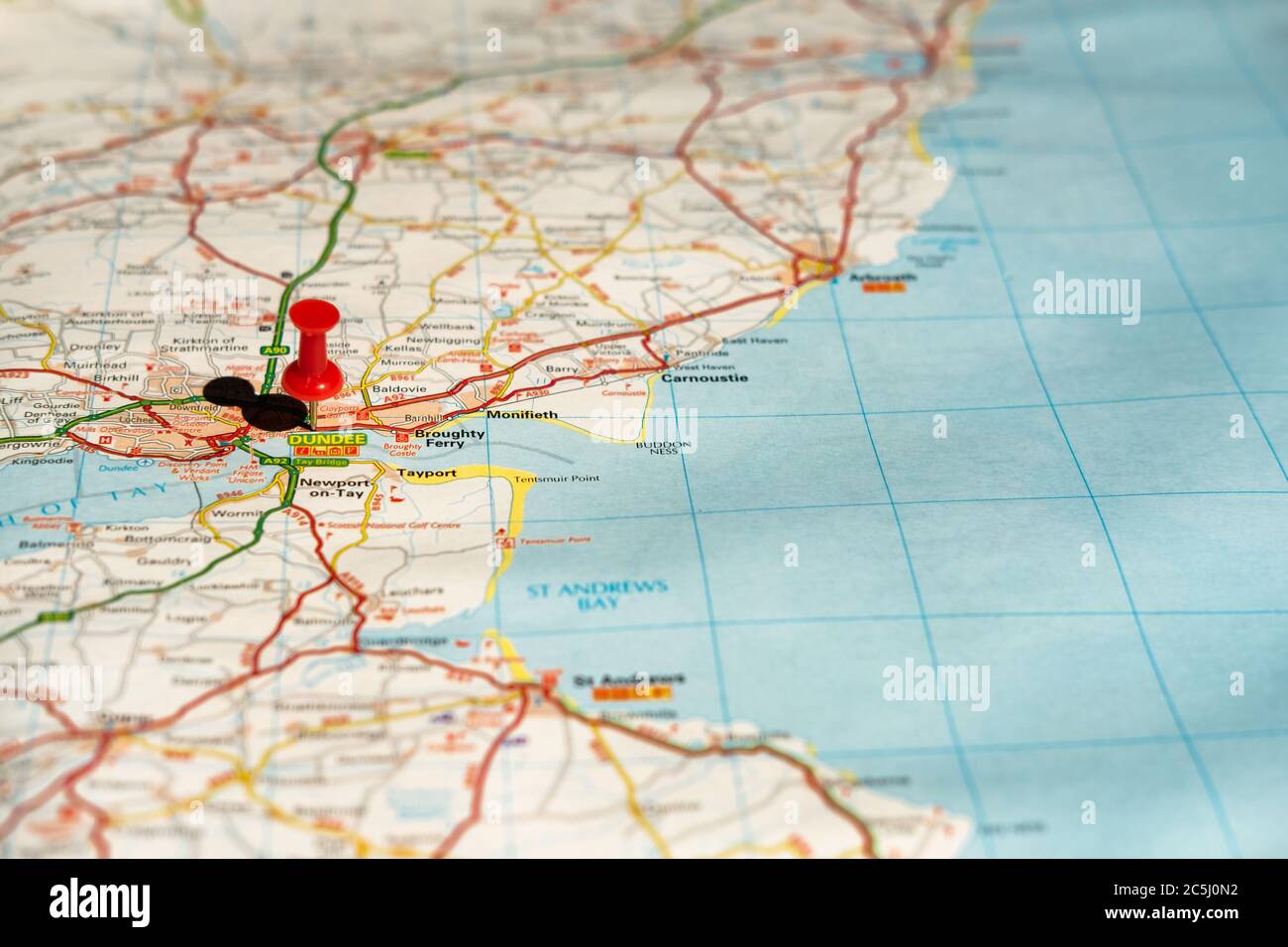 Map of st andrews scotland hi-res stock photography and images - Alamy