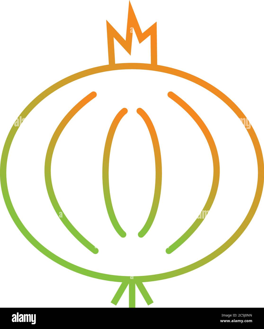 Unique Onion Vector Line Icon Stock Vector Image & Art - Alamy