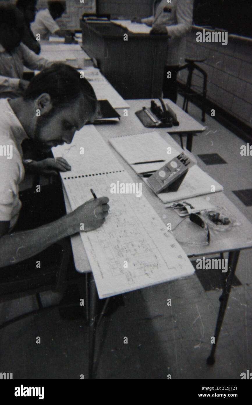 1970s high school classroom hi-res stock photography and images - Alamy